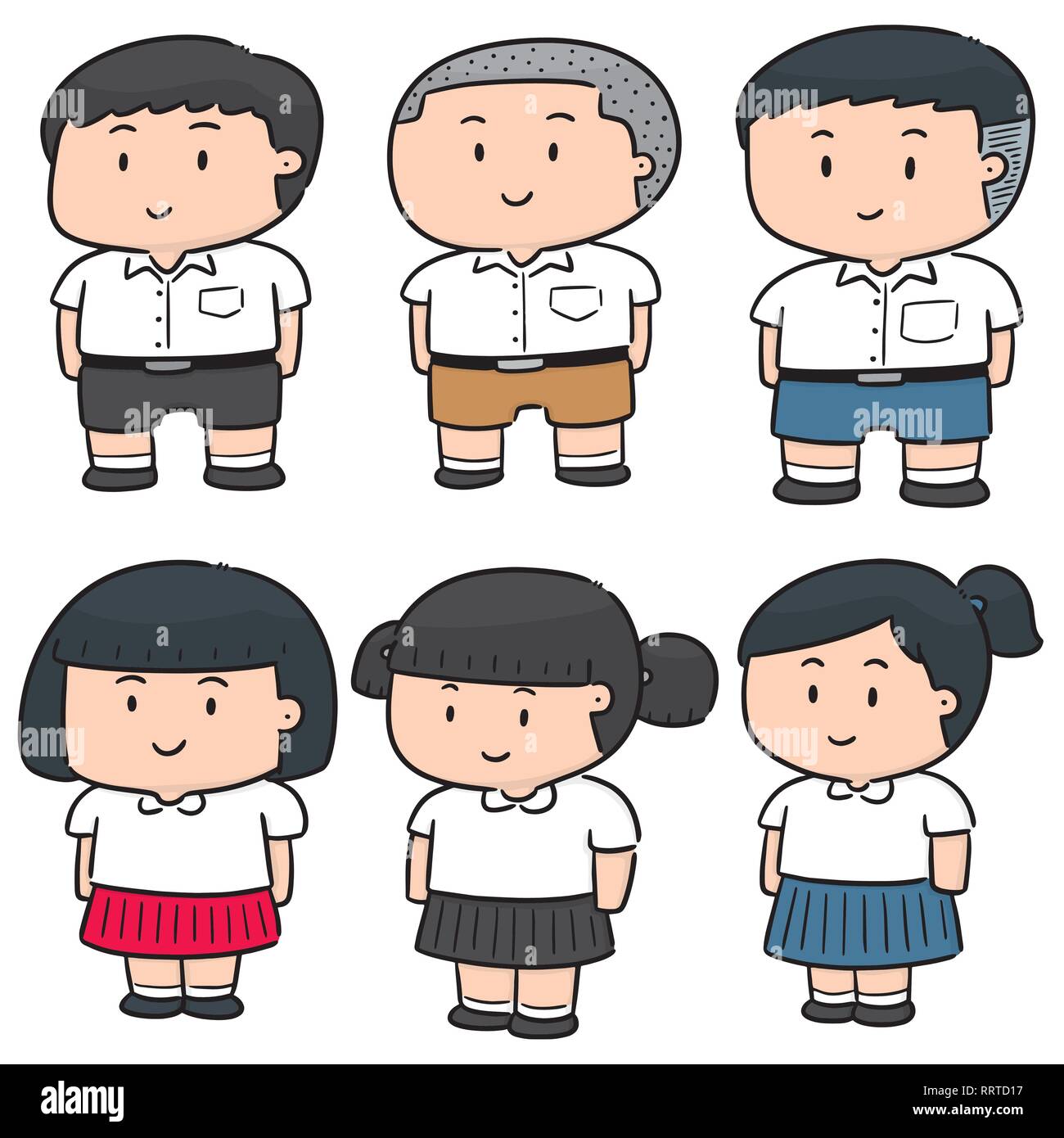 vector set of student Stock Vector Image & Art - Alamy