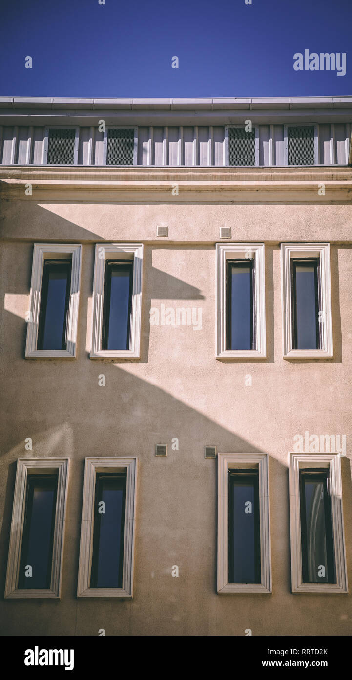 Windows of vintage building Stock Photo - Alamy