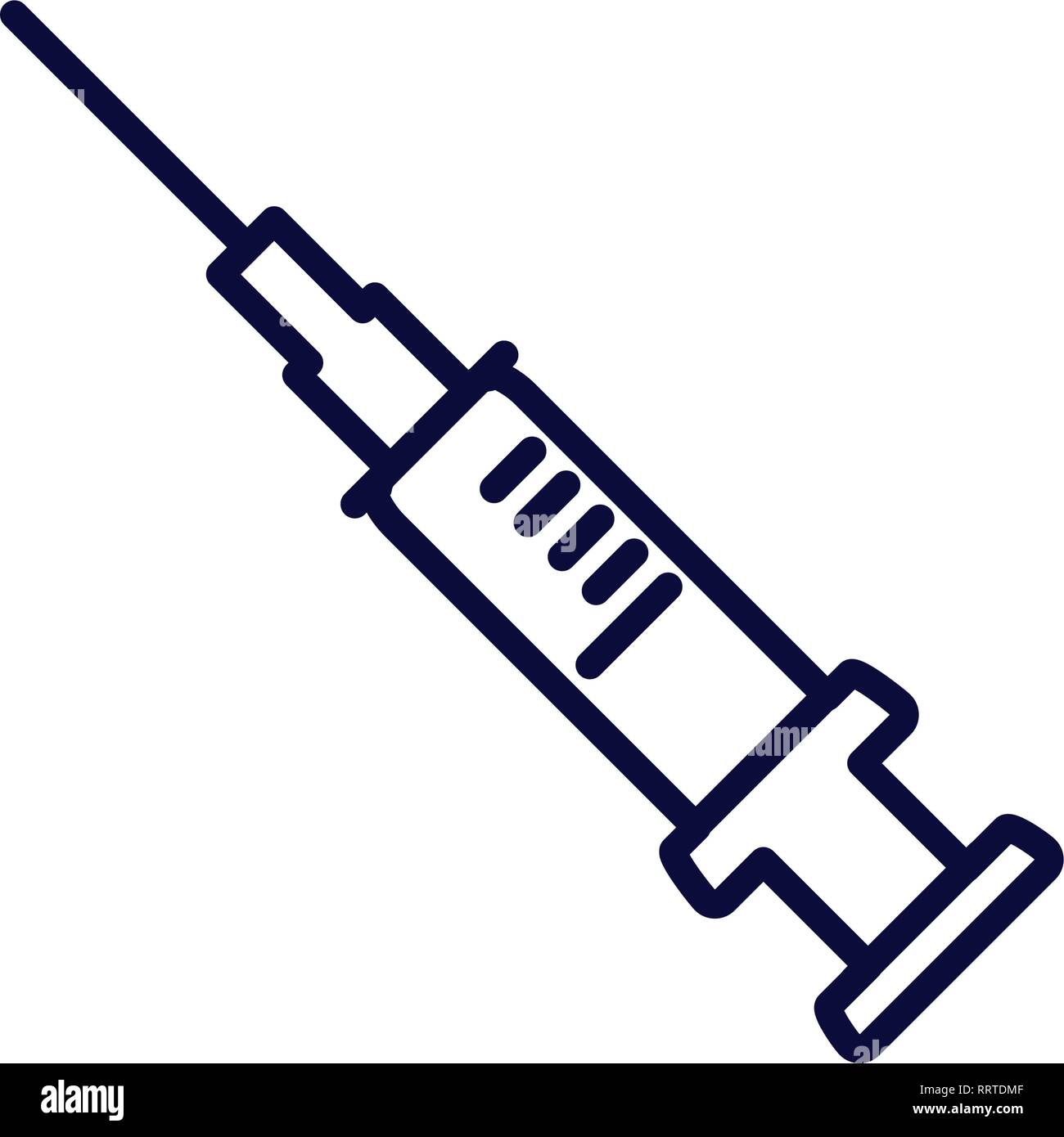 medical injection isolated icon vector illustration design Stock Vector ...