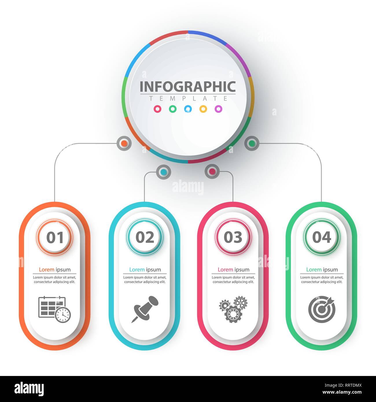 Business infographic. Paper origami template Stock Vector Image & Art ...