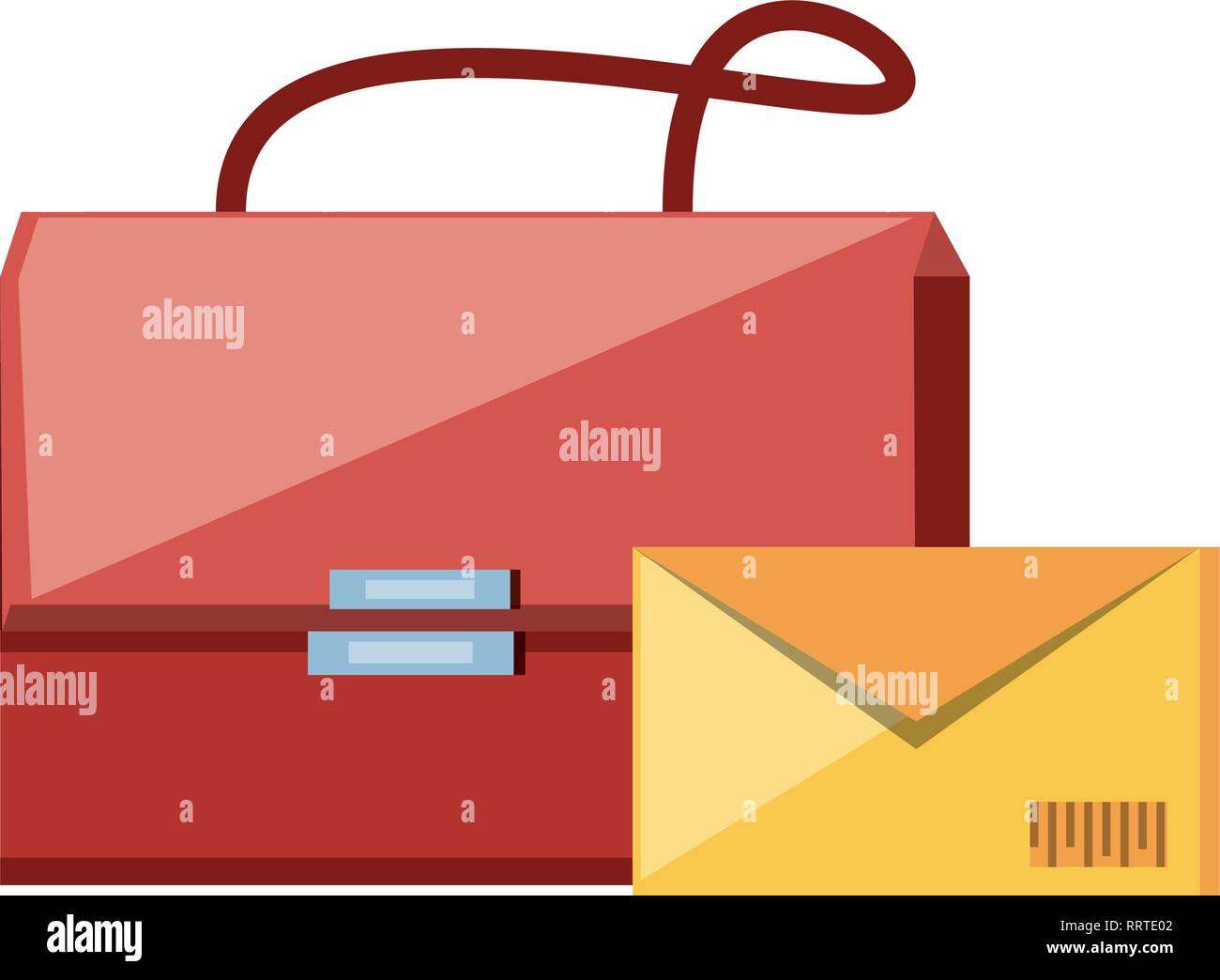 post bag handle with envelope vector illustration design Stock Vector ...