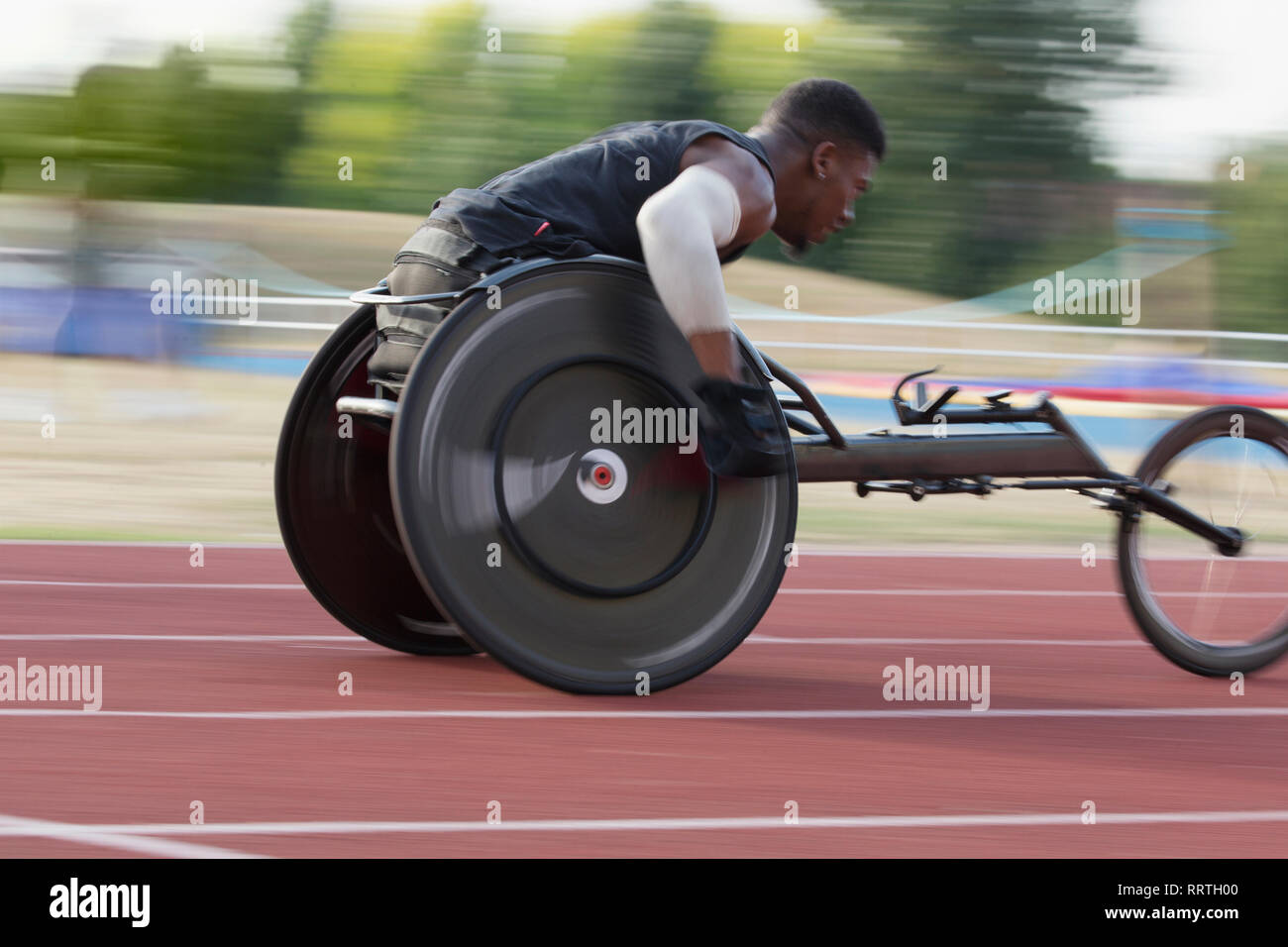 Wheelchair race track black hi-res stock photography and images - Alamy