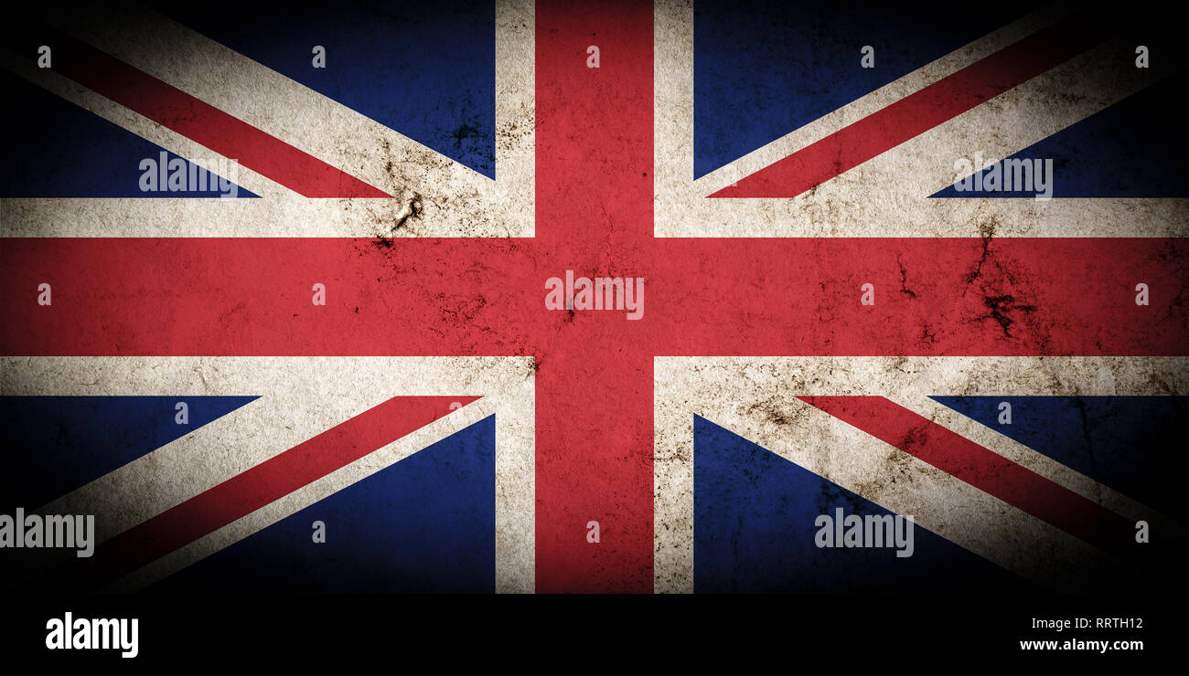 UK flag with old dirty grunge texture Stock Photo - Alamy