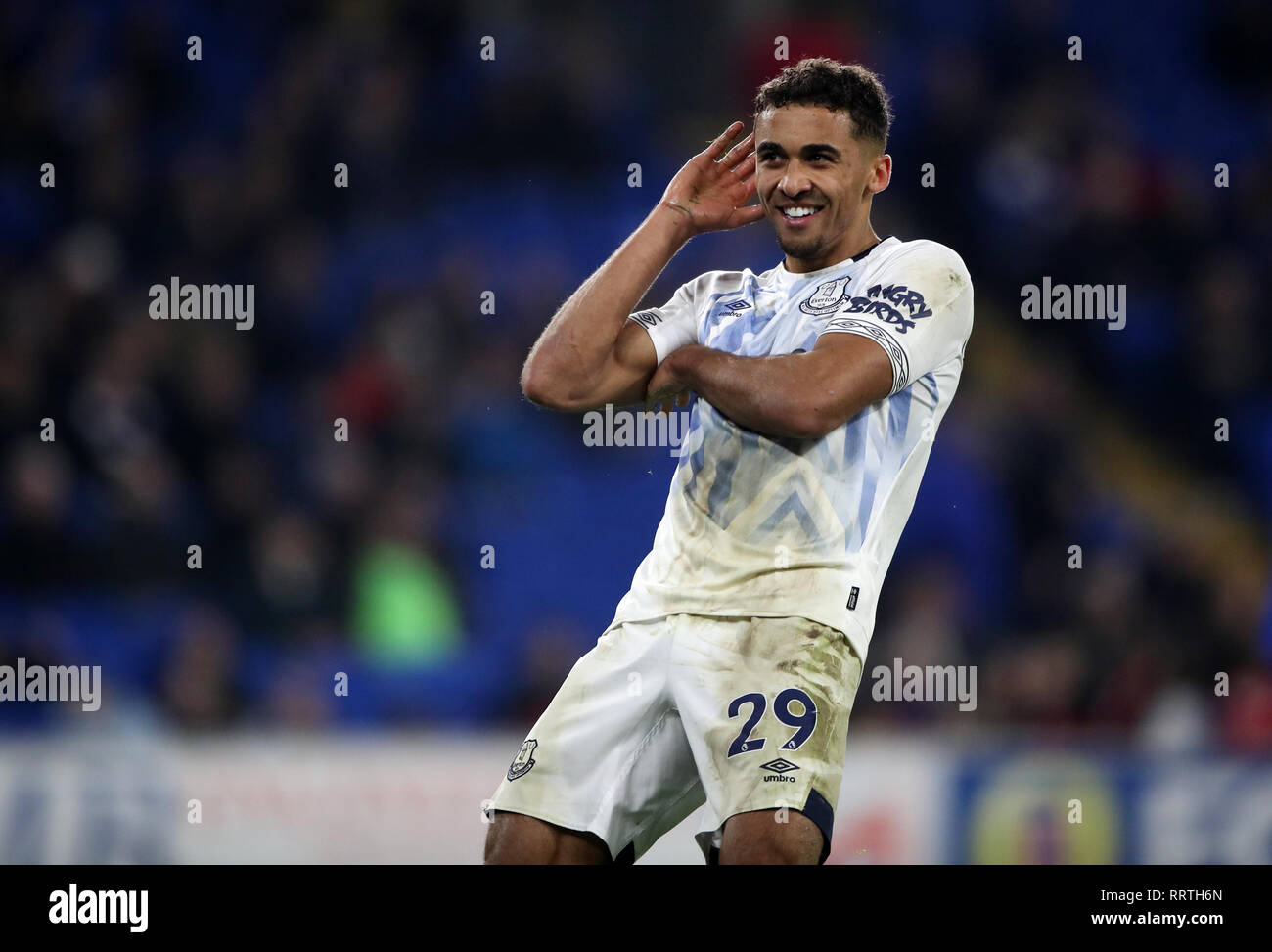 Everton's Dominic Calvert-Lewin celebrates scoring his side's third ...