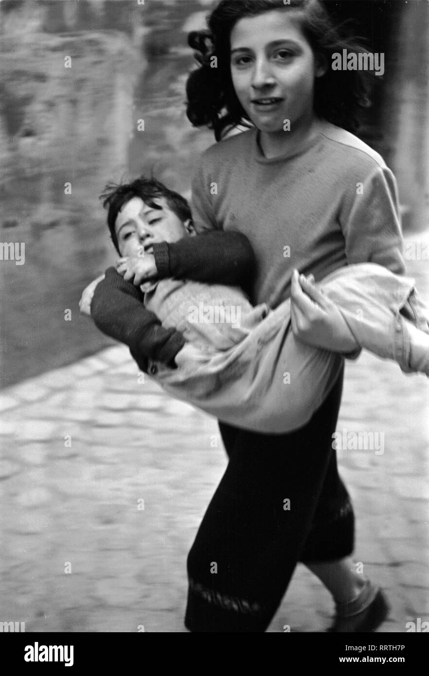 Travel to Italy - Italy in 1950s - children - sister and brother - in ...