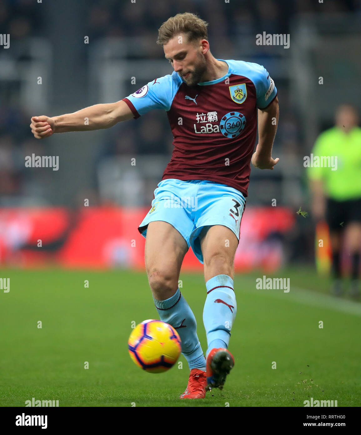 Burnley's Charlie Taylor in action during the Premier League match at ...