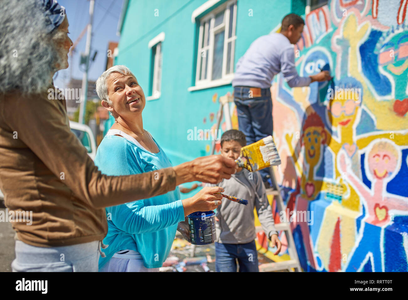 Caring community painting hi-res stock photography and images - Alamy