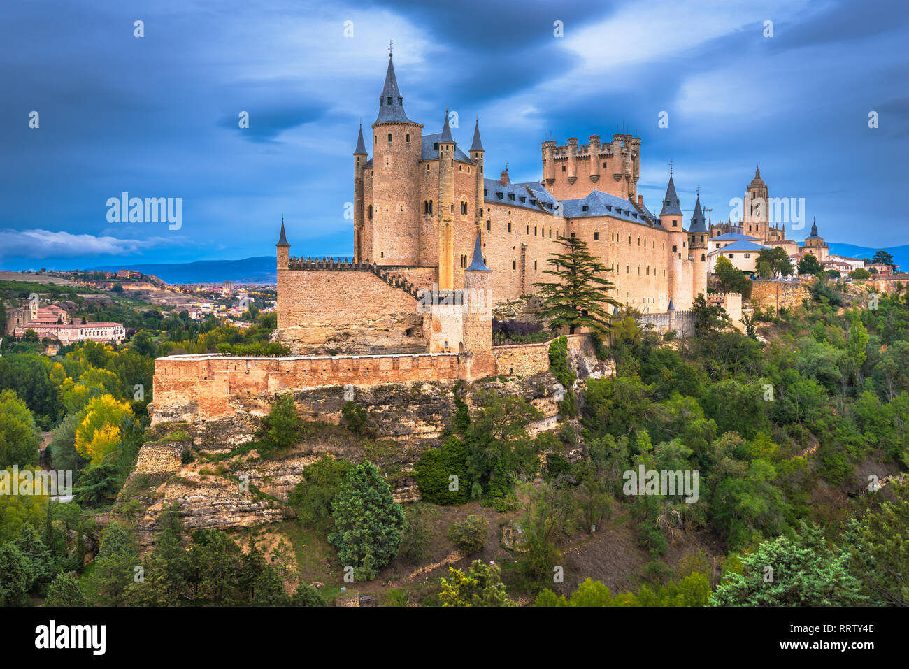 Segovia, Spain at Segovia Castle Stock Photo - Alamy