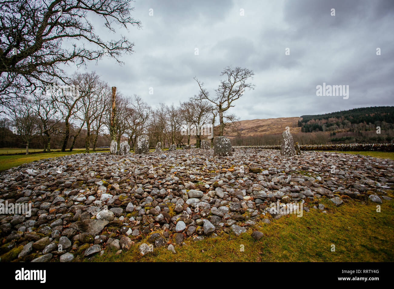 Kilmartin Glen, Temple Wood Stone Circle Stock Photo - Alamy