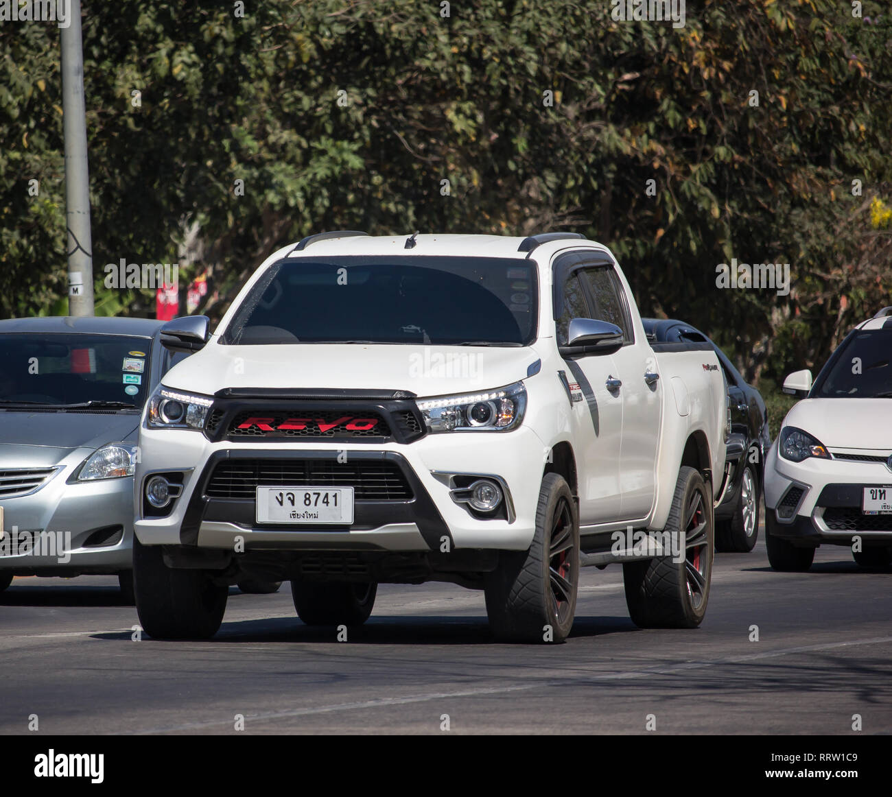 Chiangmai, Thailand - February 7 2019: Private Pickup Truck Car Toyota ...