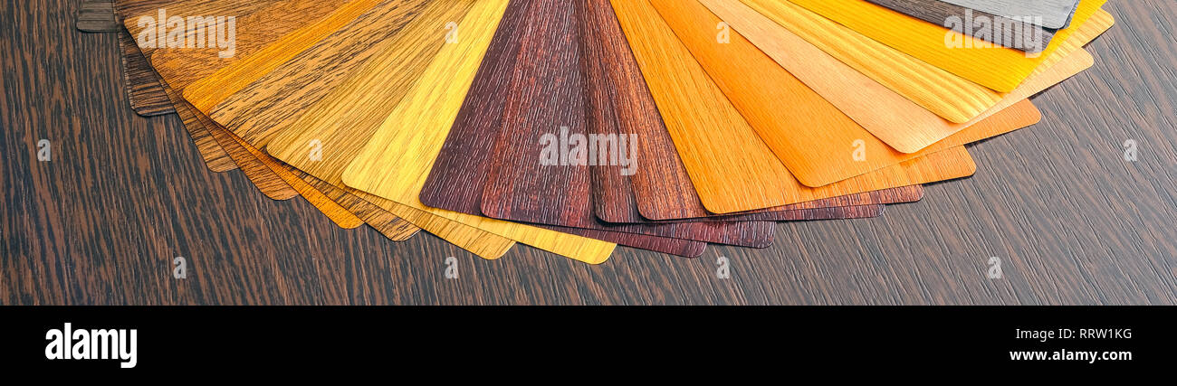 Lamination samples. On a wooden background for lamination of any wooden ...