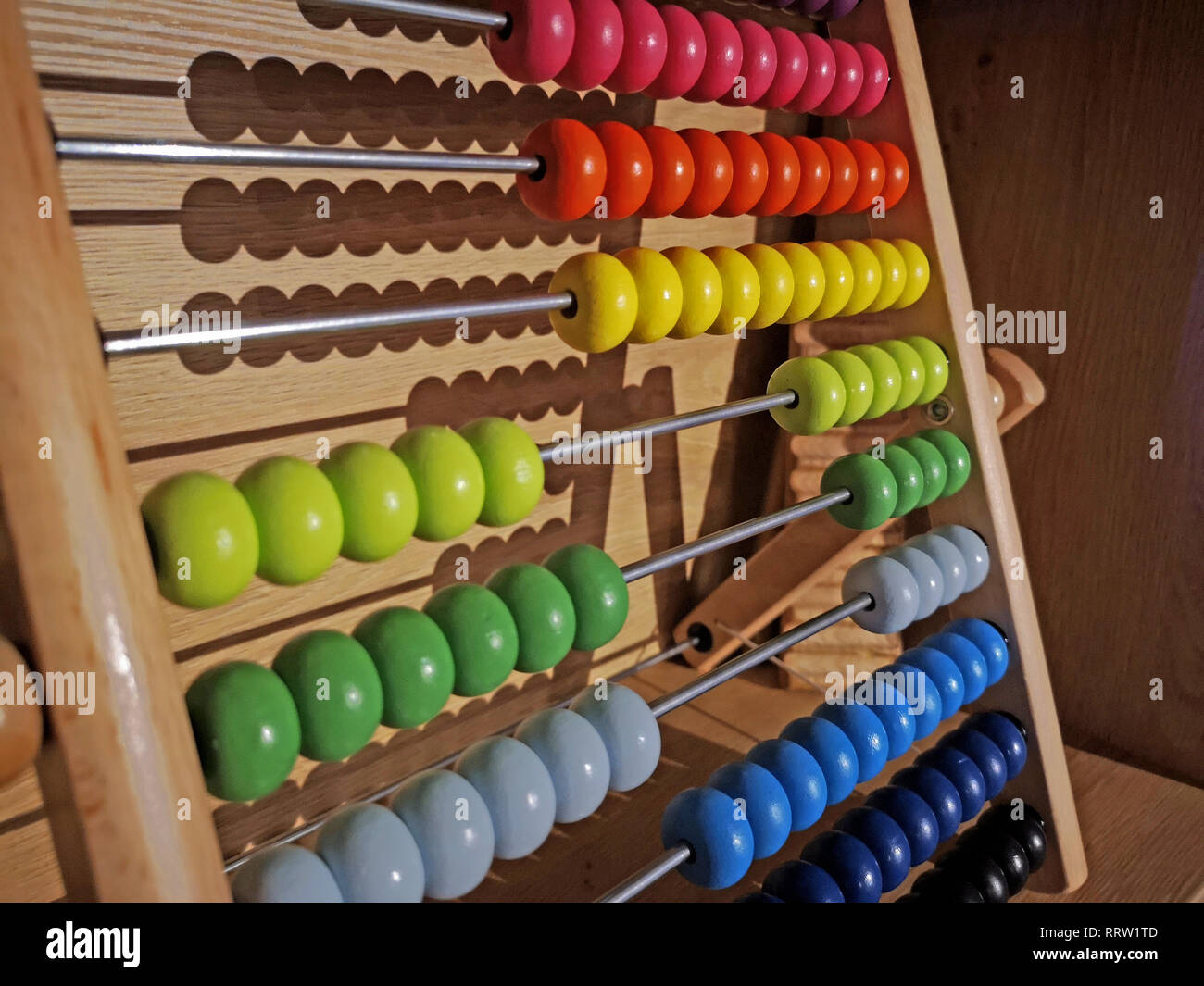 Abstract improvisation with colored abacus Stock Photo - Alamy