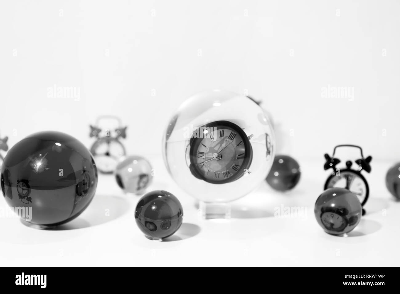 Spring forward clock Black and White Stock Photos & Images - Alamy