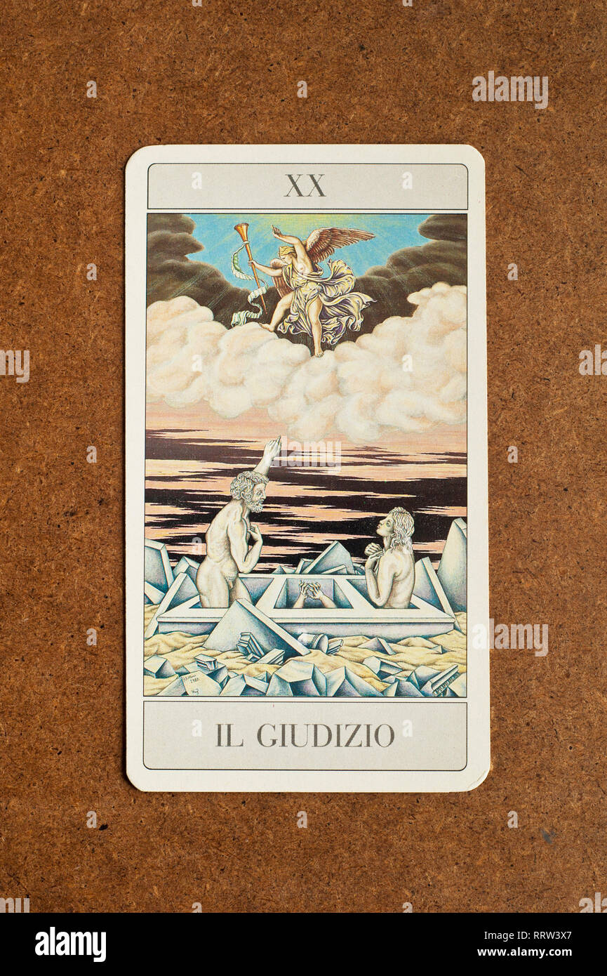 Judgment tarot major arcana Stock Photo - Alamy