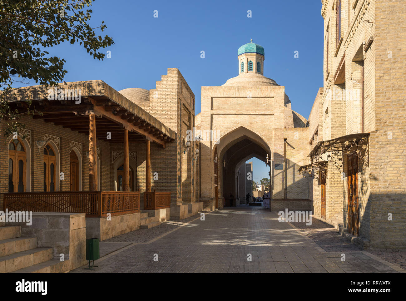 Traditional trade dome (covered bazaar) Toki Sarrafon in Bukhara ...