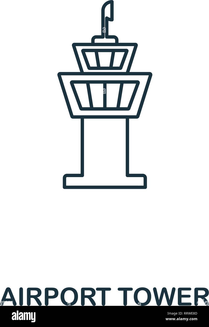 Air traffic control tower silhouette hi-res stock photography and ...