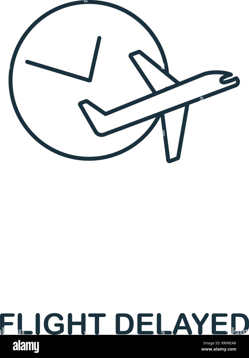 Airport flight delay Stock Vector Images - Alamy