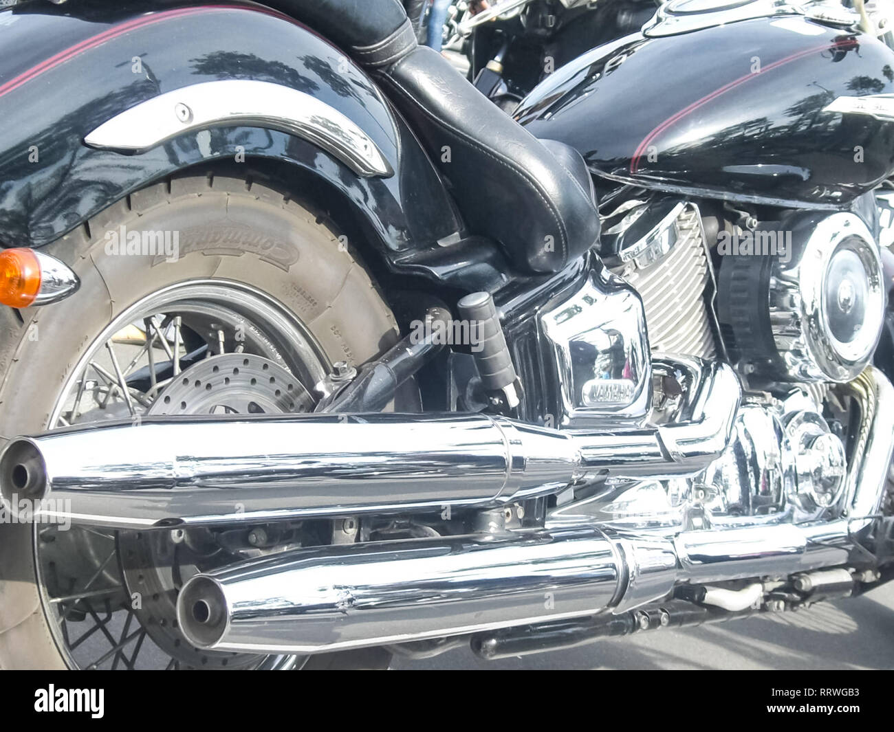 Moscow, Russia - July 23, 2018: Photoset of a sports motorcycle Honda ...