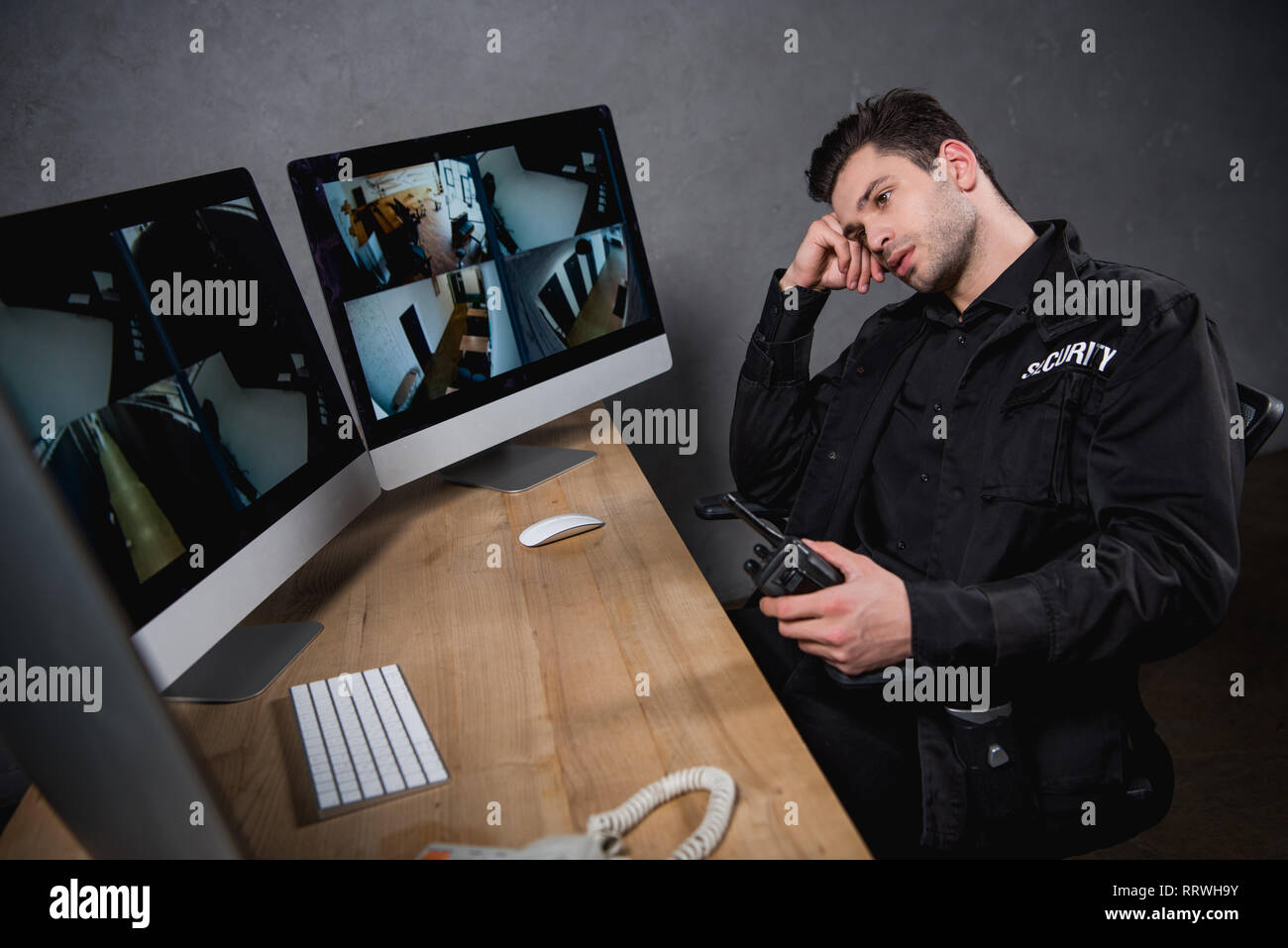 Bored guard hi-res stock photography and images - Alamy