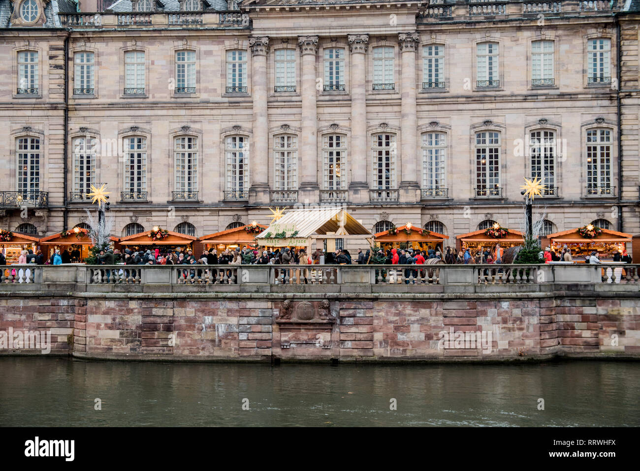 STRASBOURG, FRANCE - DEC 8, 2018: Strasbourg Christmas Market in ...