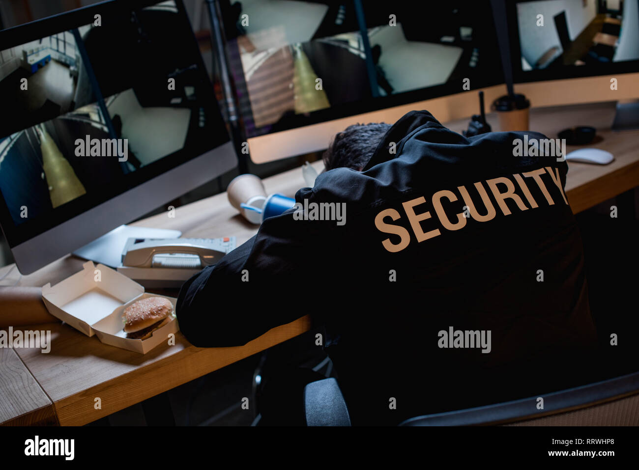 Sleeping Security Guard High Resolution Stock Photography and Images ...
