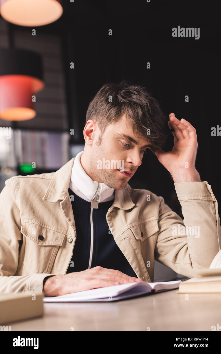 Man studing reading book hi-res stock photography and images - Alamy