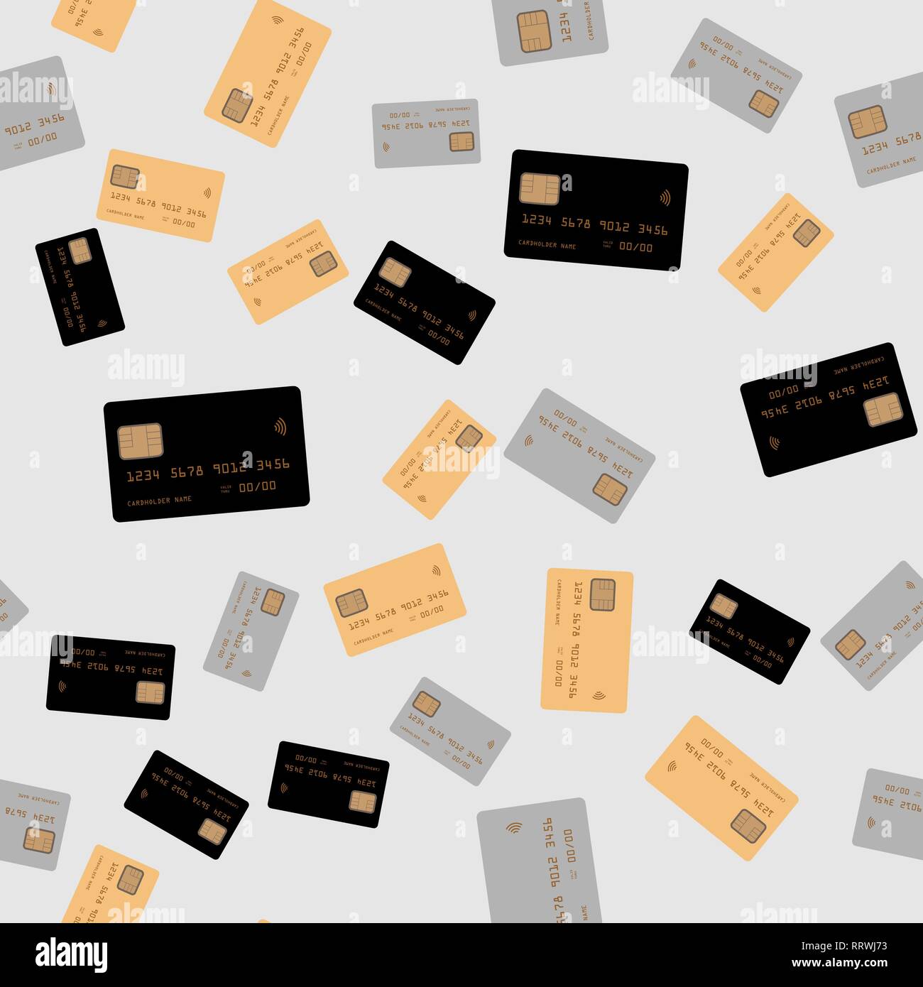 Business cards on gray background Stock Vector Images - Alamy