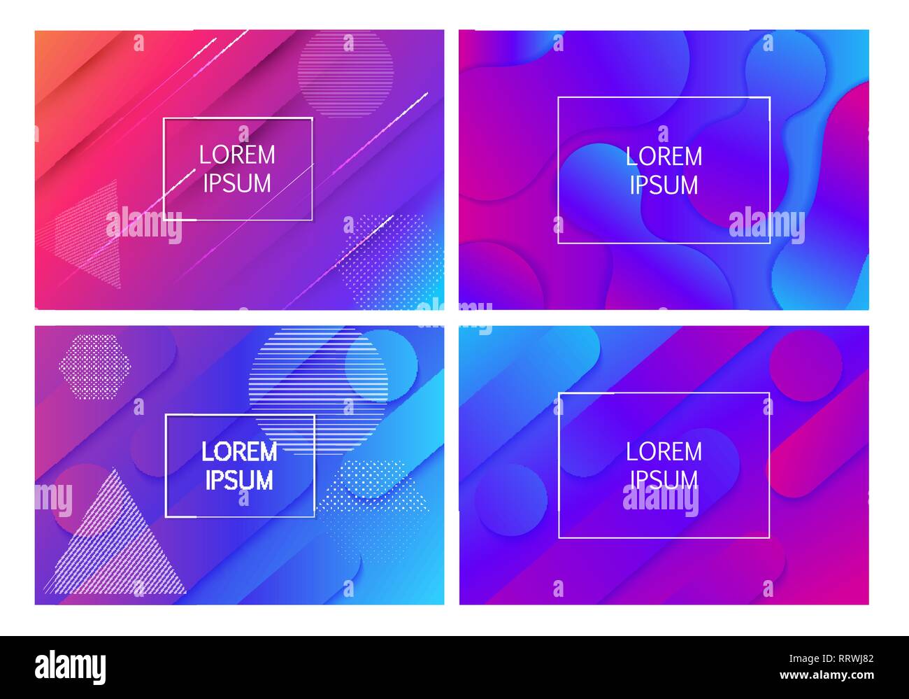 Abstract Minimal Gradient shapes geometric background. Vector ...