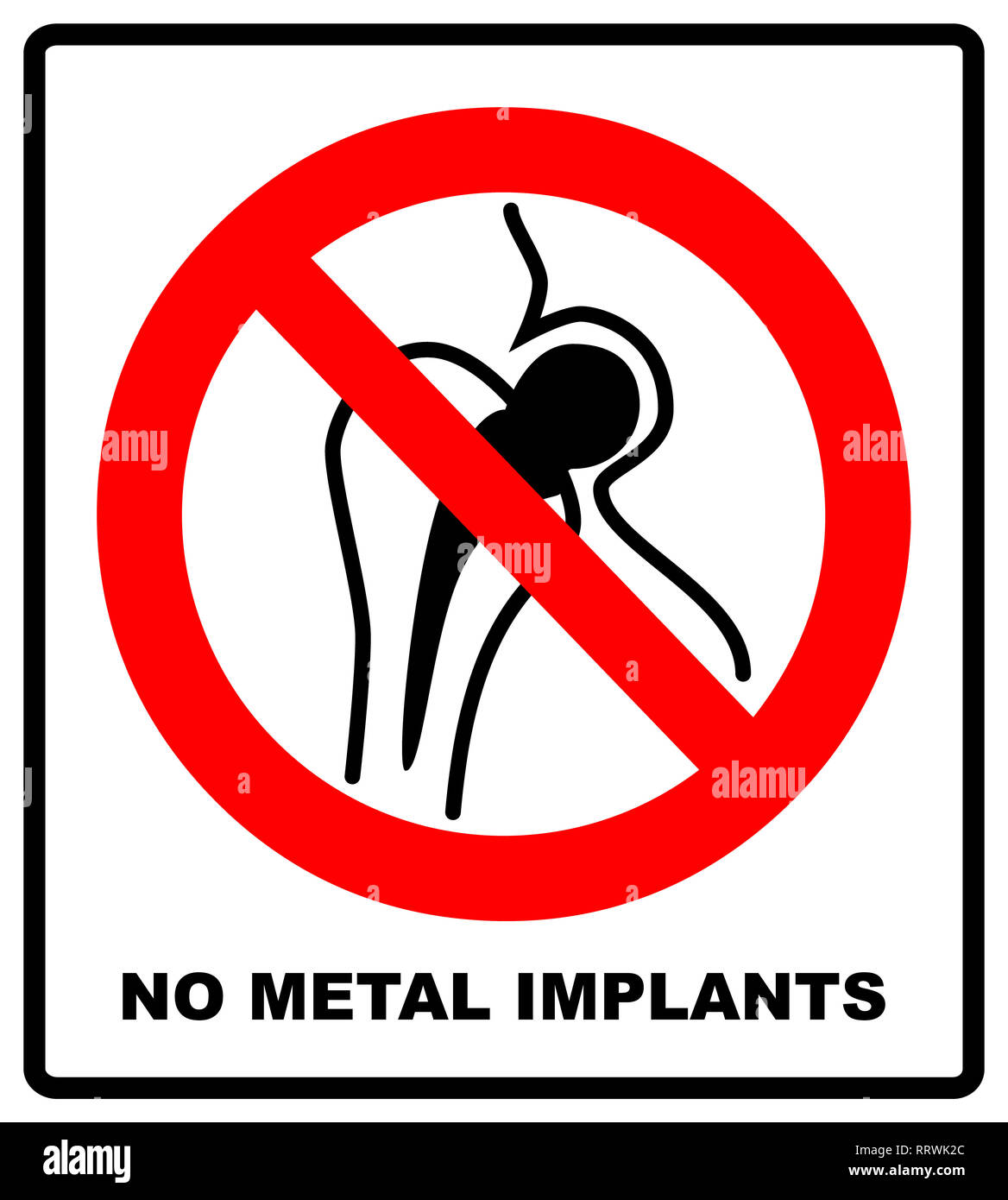 No metallic articles or watches, No access for people with metallic ...