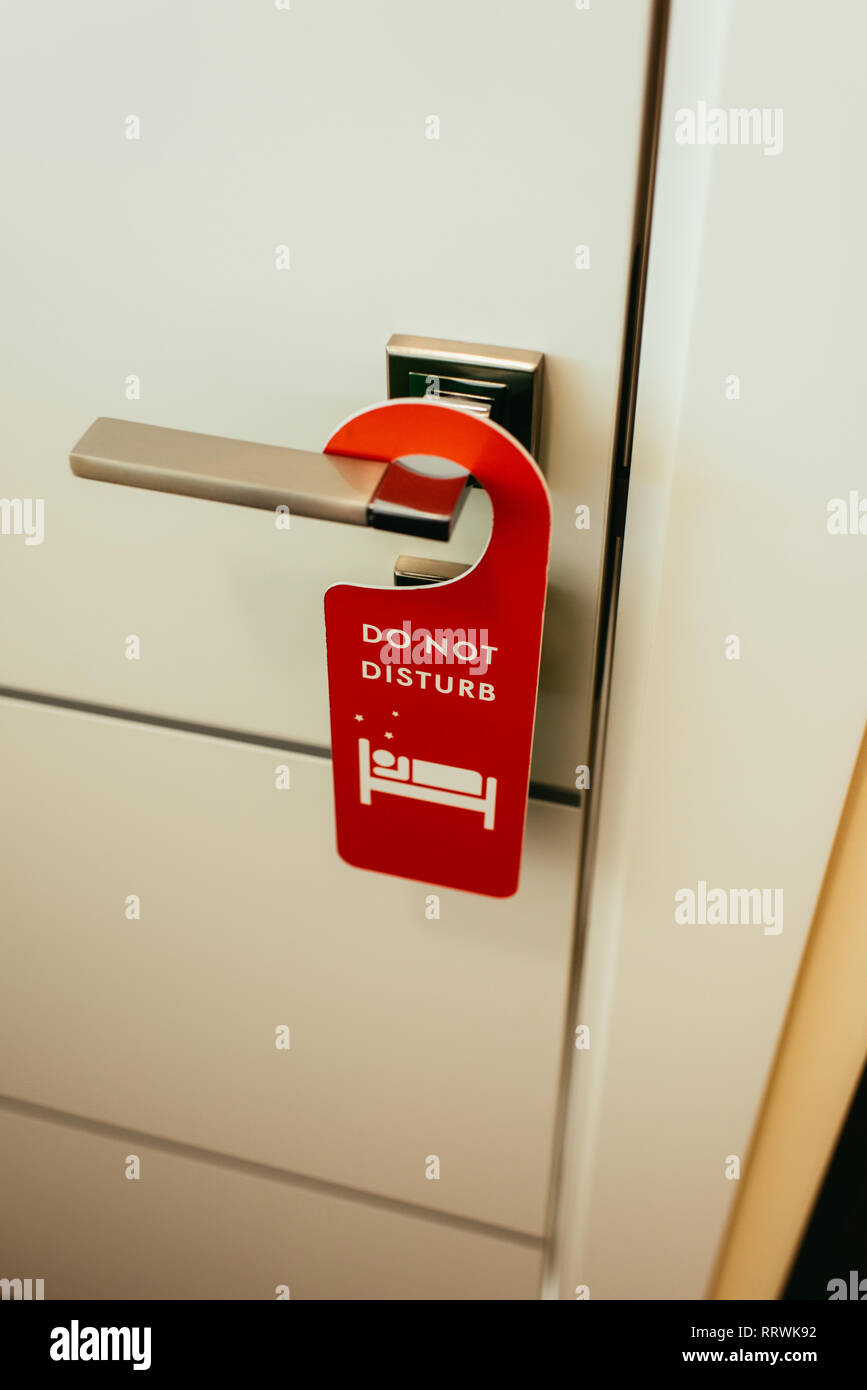 Door Handle With Red do Not Disturb Symbol In Hotel Stock Photo Alamy door-handle-with-red-do-not-disturb-symbol-in-hotel-stock-photo-alamy