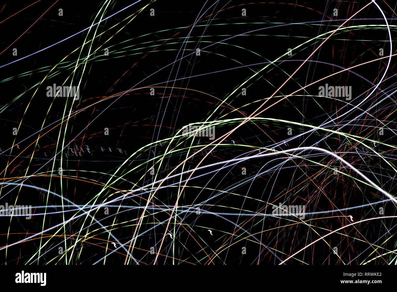 Abstract background of night light on street Stock Photo - Alamy