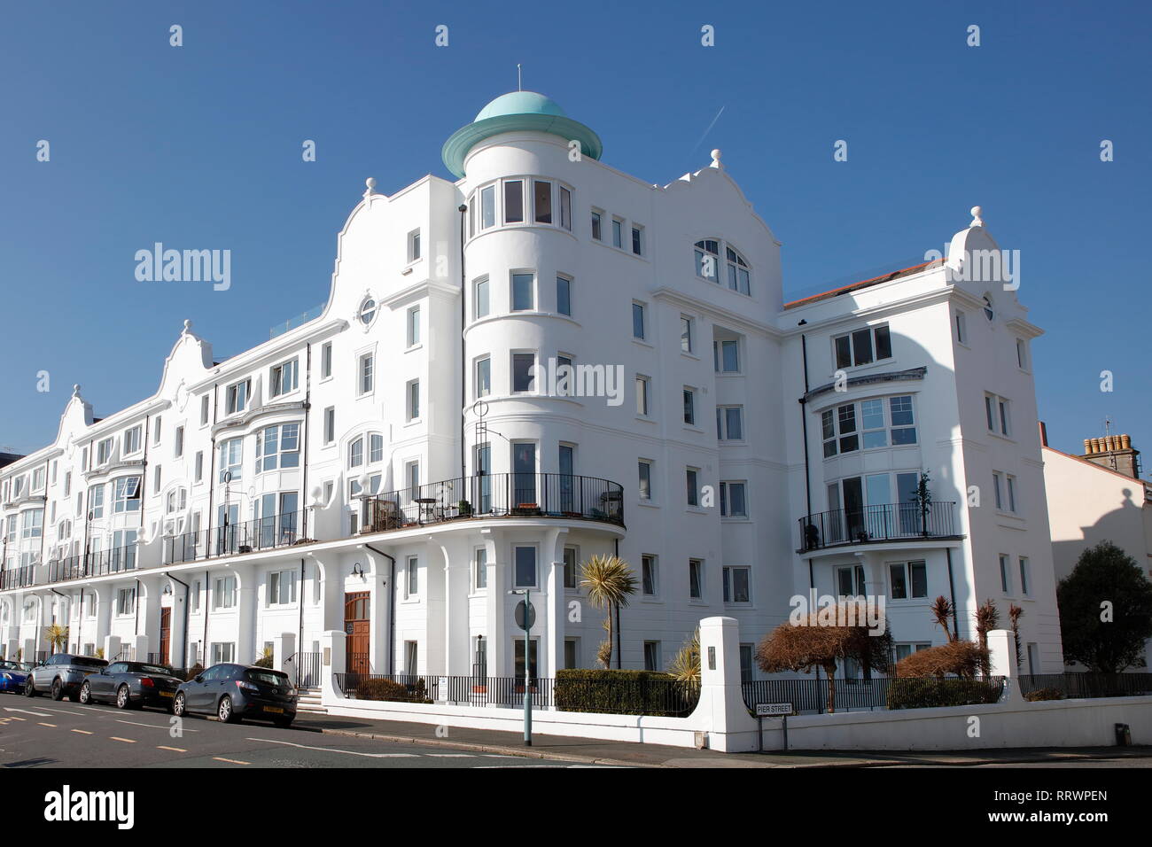 Plymouth, Devon, UK. 26th February, 2019. Victorian architecture along ...