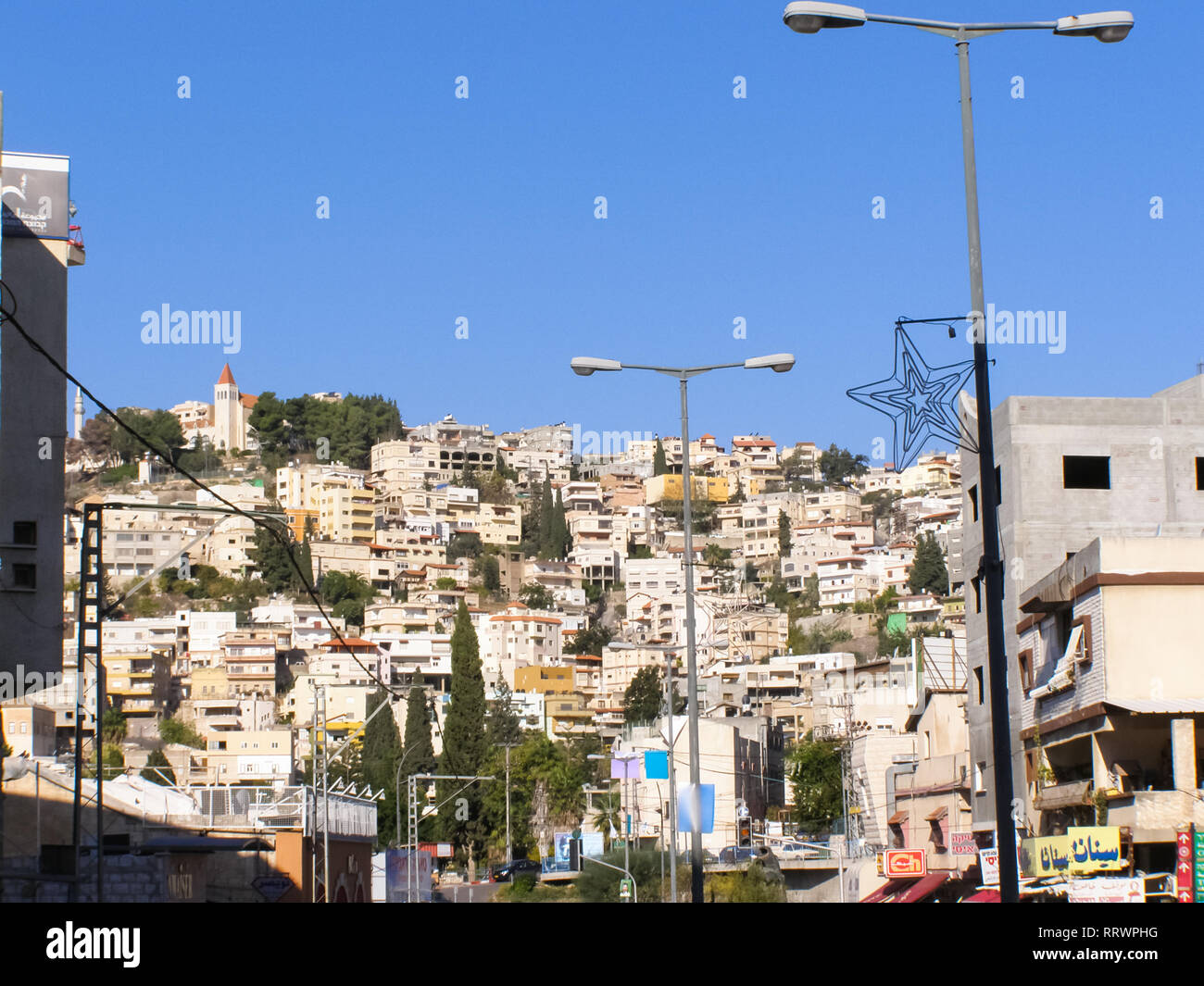 Panorama church annunciation nazareth israel hi-res stock photography ...