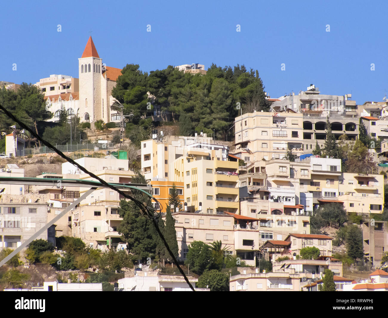 Nazareth, Israel - May 23, 2013: Landmarks of Nazareth, overview of ...