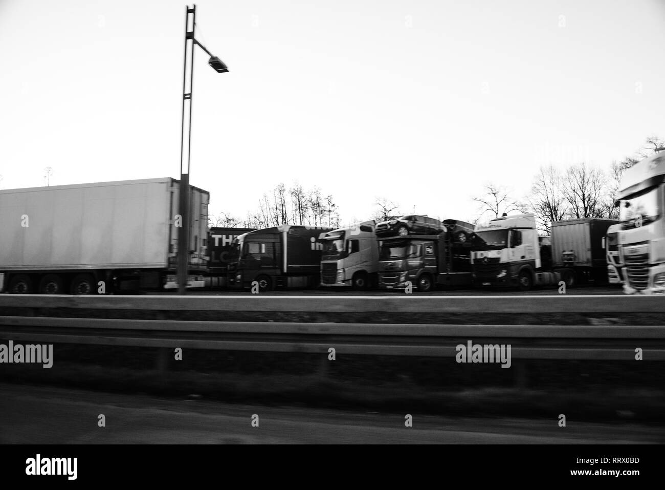 Autobahn train Black and White Stock Photos & Images - Alamy