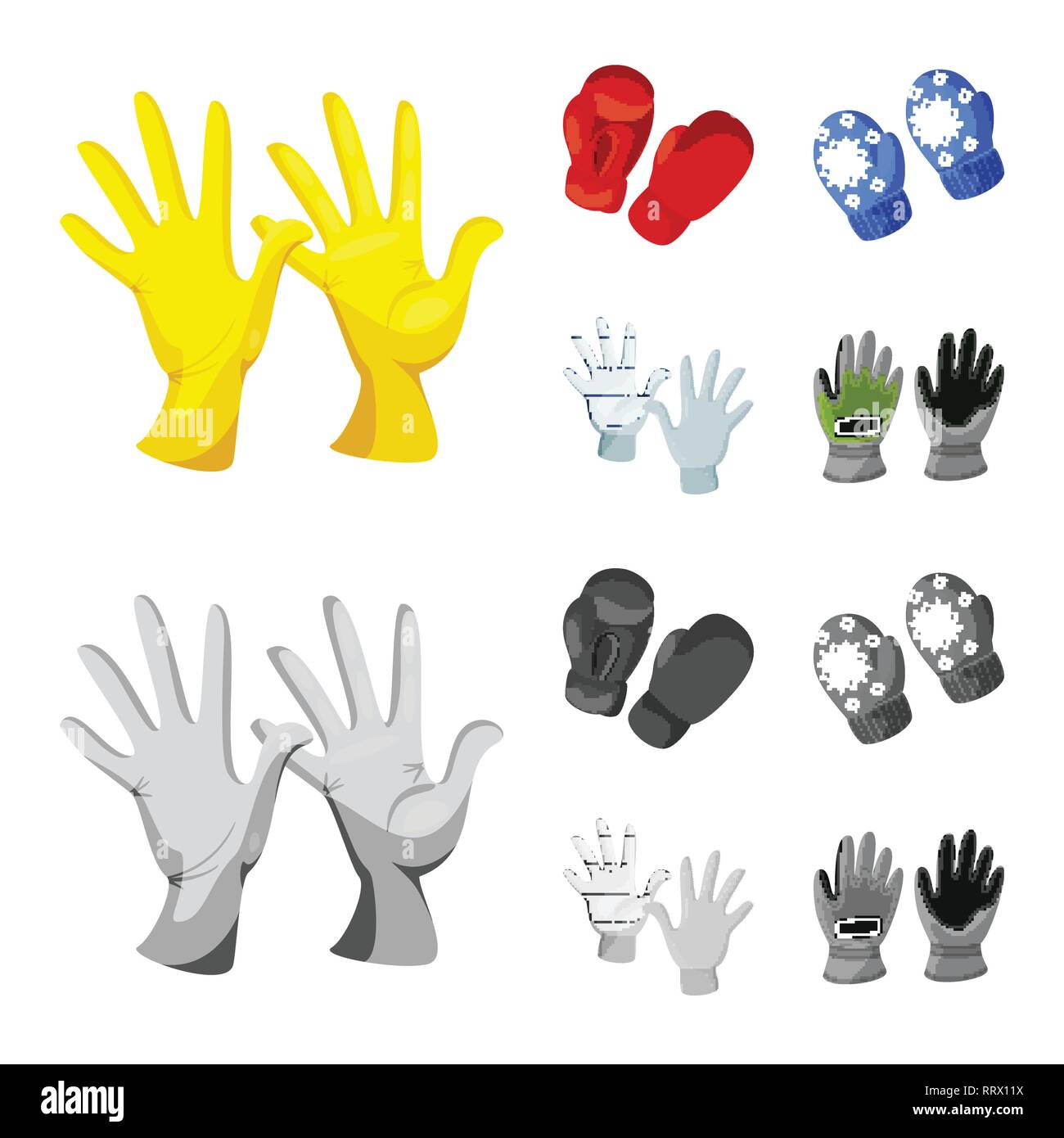 Vector illustration of silhouette and safety logo. Collection of ...