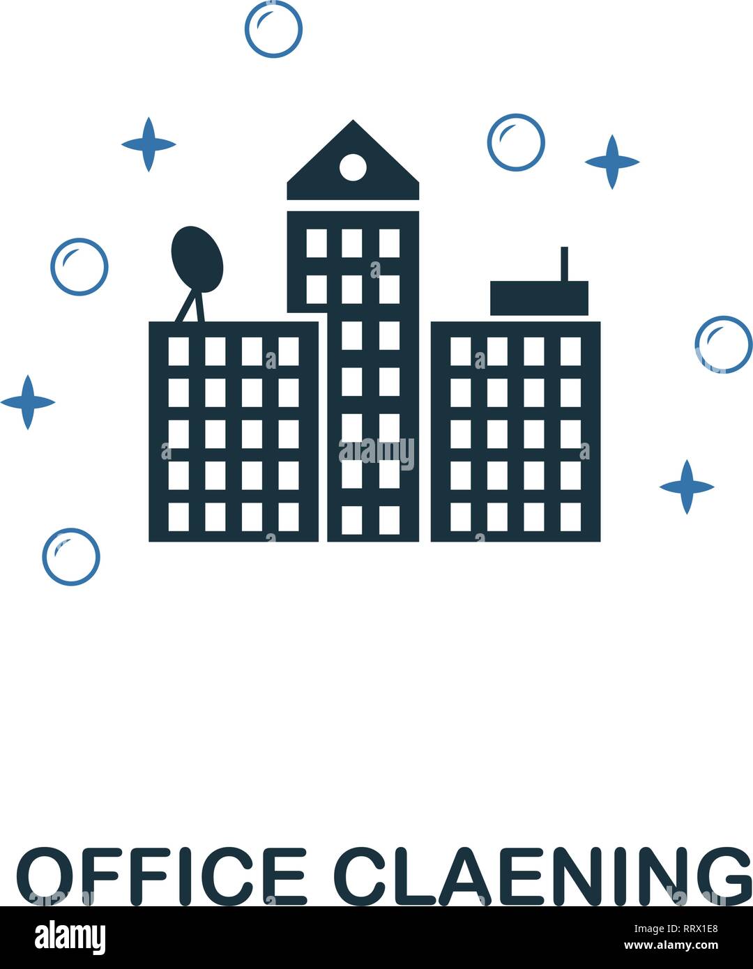 Office Cleaning icon. Creative two colors design from cleaning icons ...