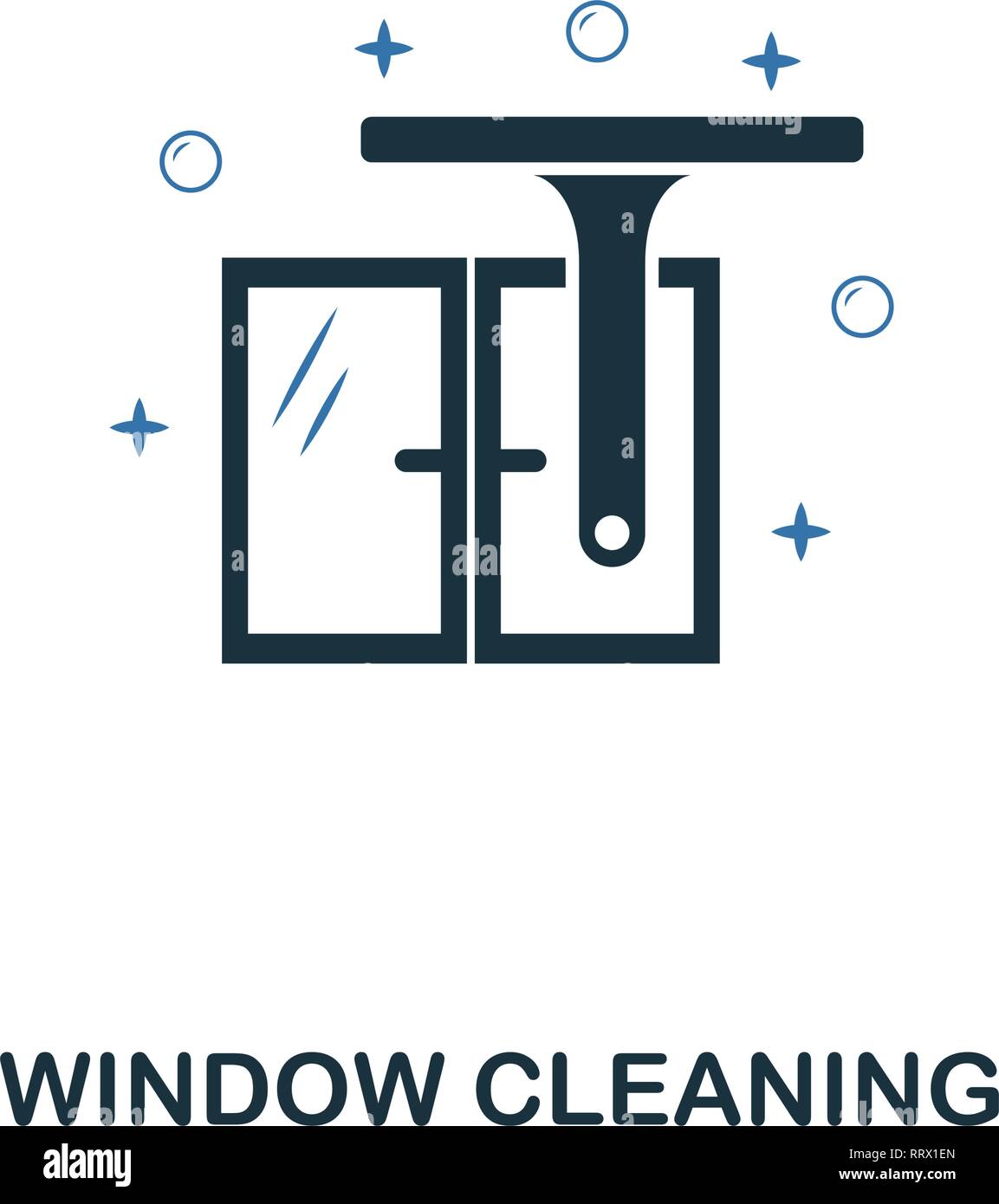 Window Cleaning icon. Creative two colors design from cleaning icons ...