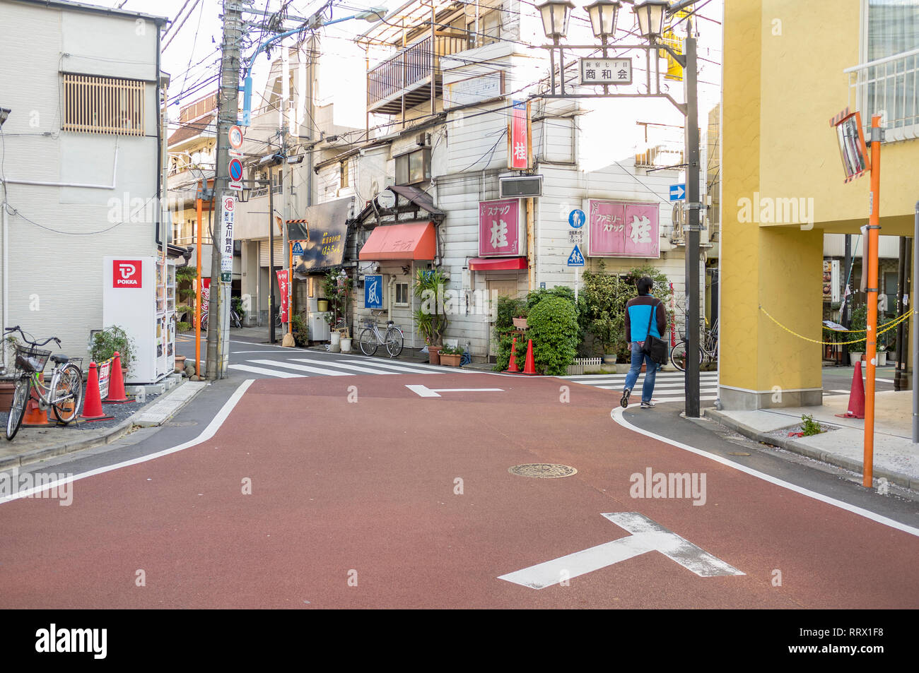 Quiet backstreet of Tokyo, Japan Stock Photo - Alamy