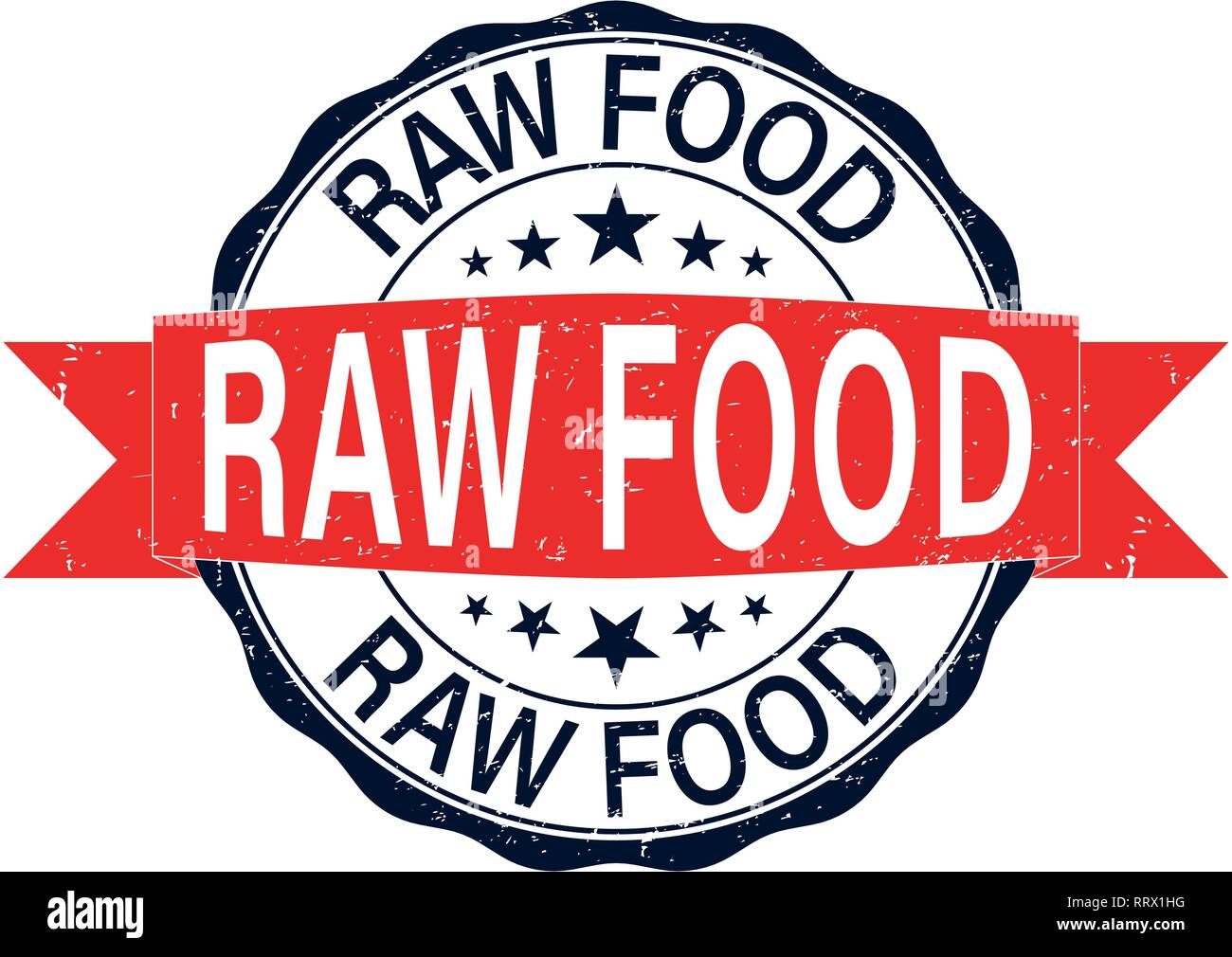 Raw food stamp sign Stock Vector Images - Alamy