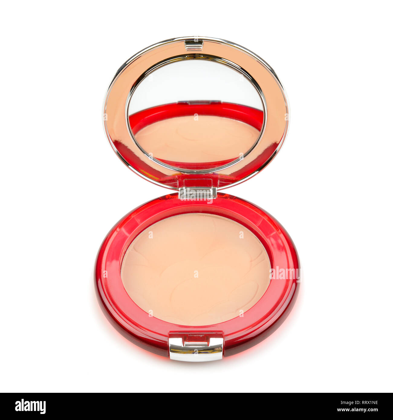 Powder for makeup isolated on white background Stock Photo - Alamy