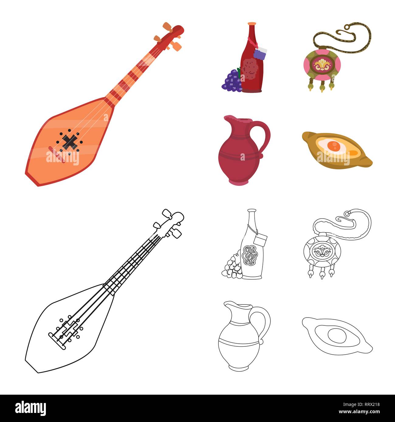 Vector illustration of culture and sightseeing icon. Collection of ...