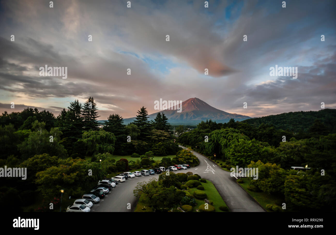 Dawn at Mount Fuji, Japan Stock Photo - Alamy