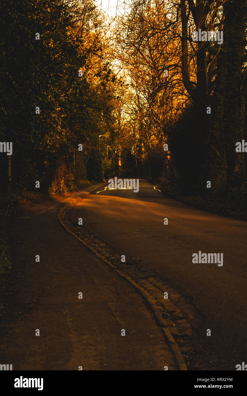 Turns in the road, background images Stock Photo - Alamy