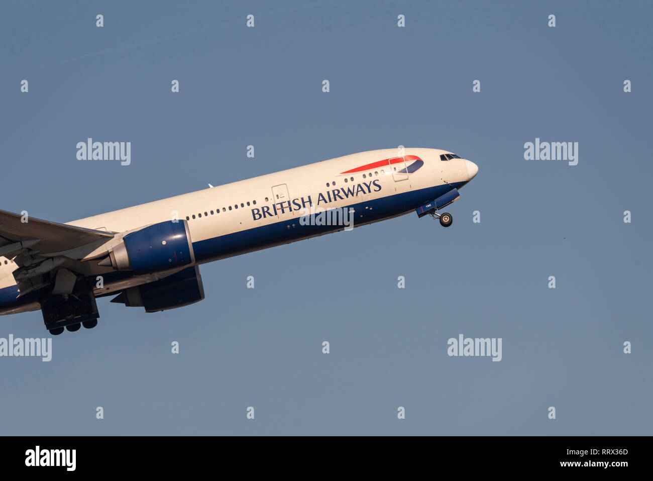 British Airways Boeing 777 Take Off High Resolution Stock Photography ...