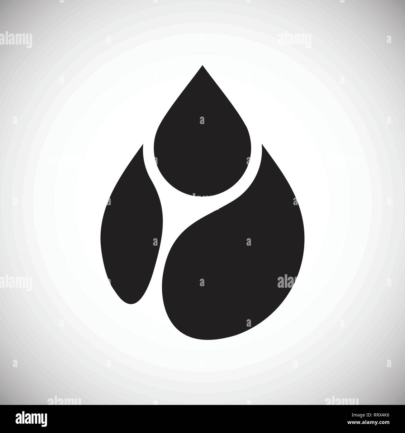 Drop water icon on white background for graphic and web design, Modern ...