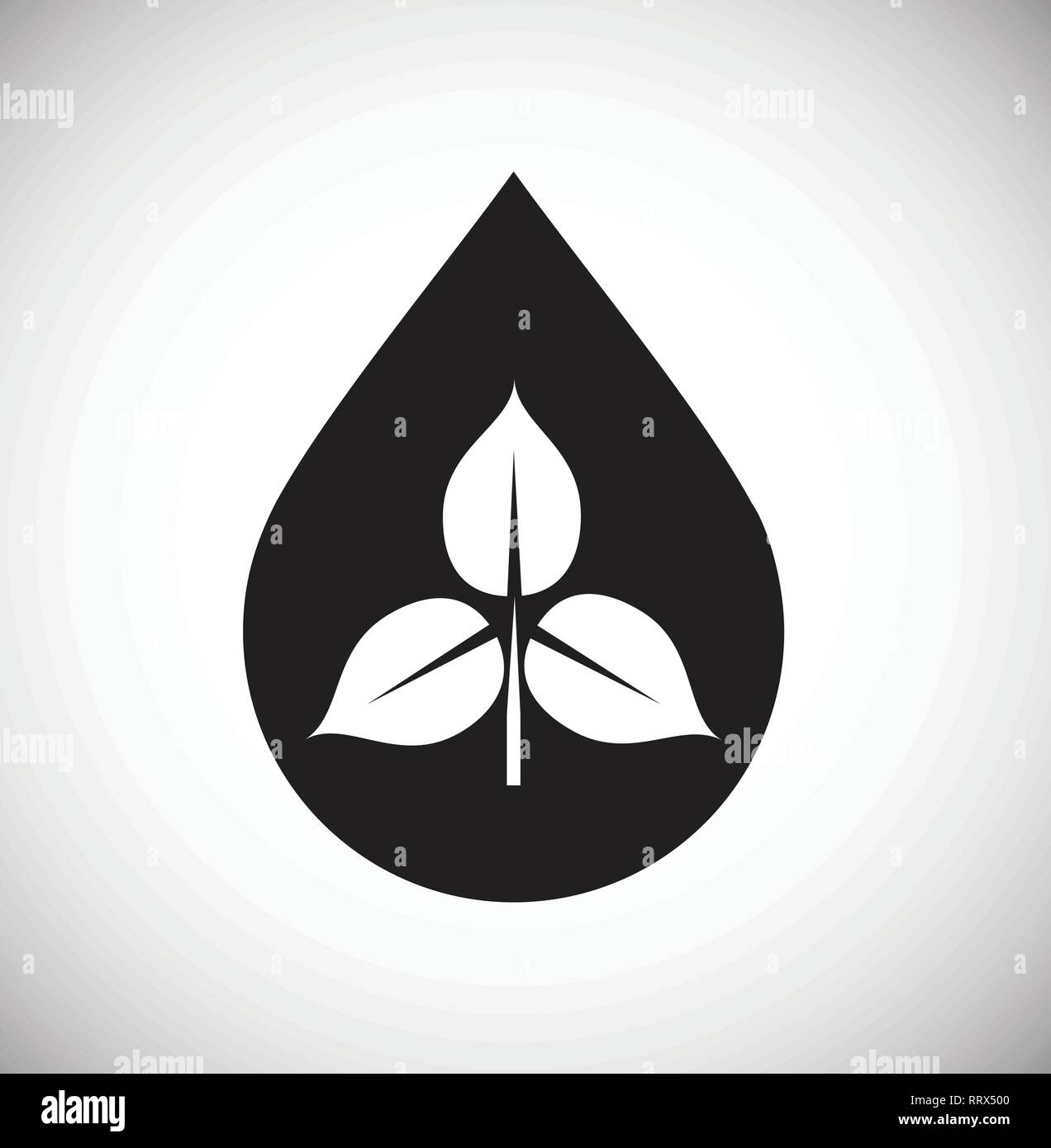 Drop water icon on white background for graphic and web design, Modern ...