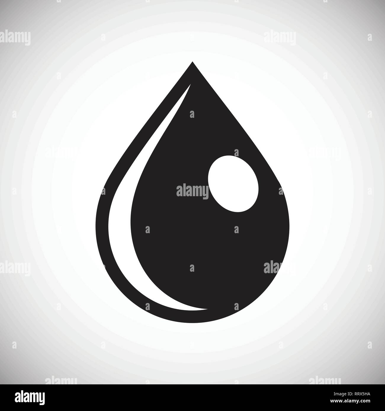 Drop water icon on white background for graphic and web design, Modern ...
