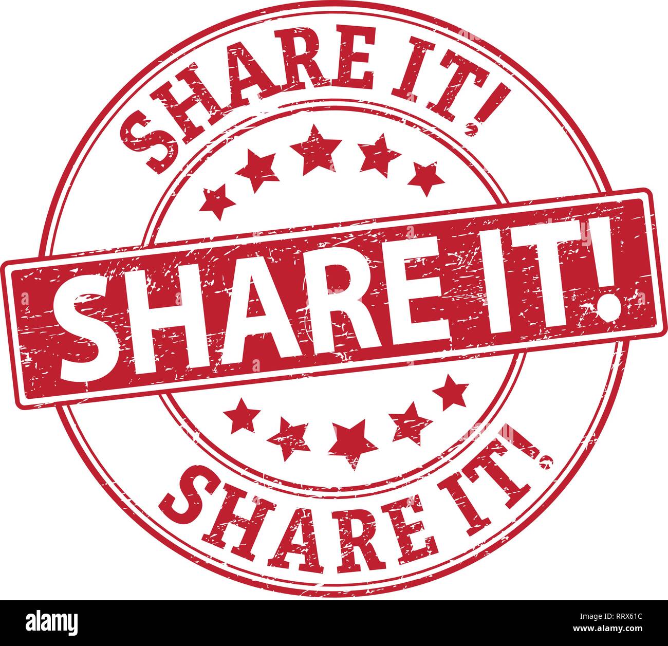 Share stamp Stock Vector Images - Alamy