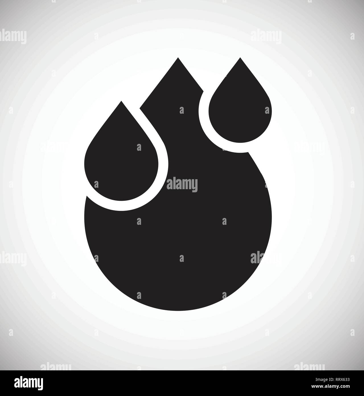 Drop water icon on white background for graphic and web design, Modern ...